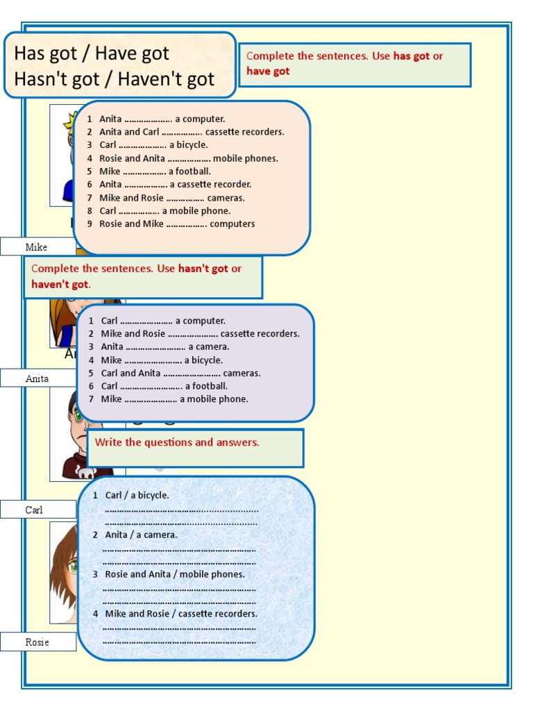 Have Gothas Got Fun Activities Games Grammar Drills 27434 | PDF | Home ...