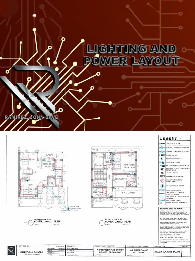 Assignment 2 (Lighting & Power Layout Plan) | PDF