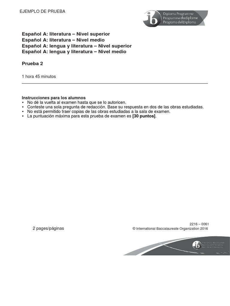 PRUEBA2EXAMPLE2021 | PDF