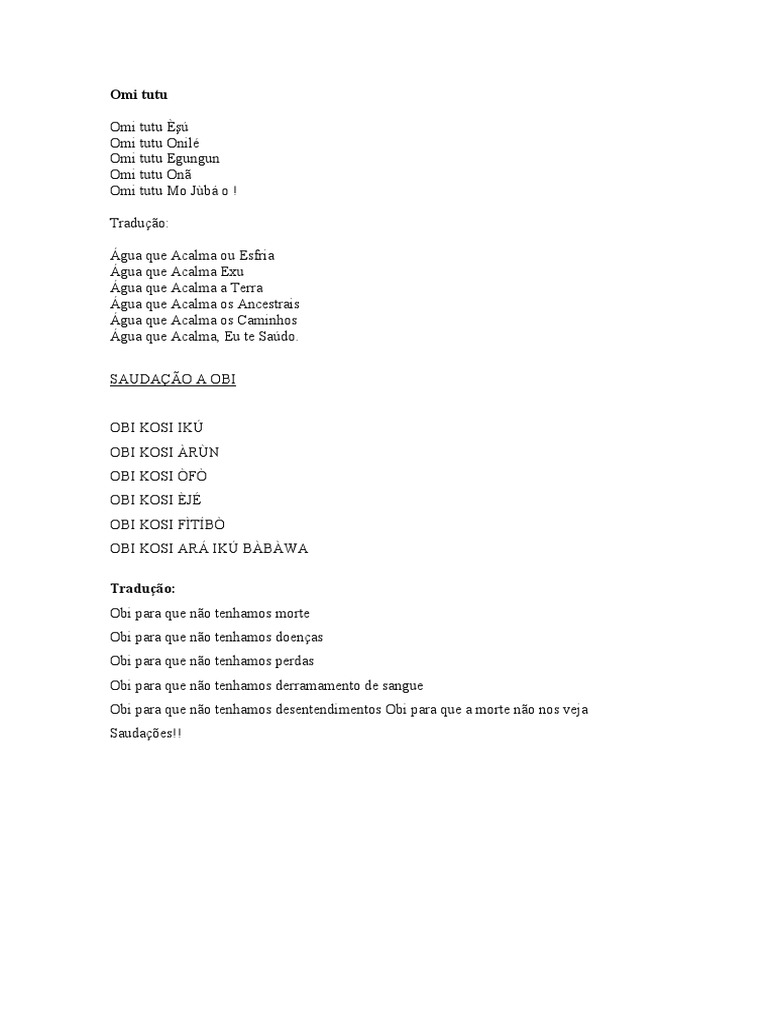 Omi Tutu: Orações e Significados | PDF | Poesia