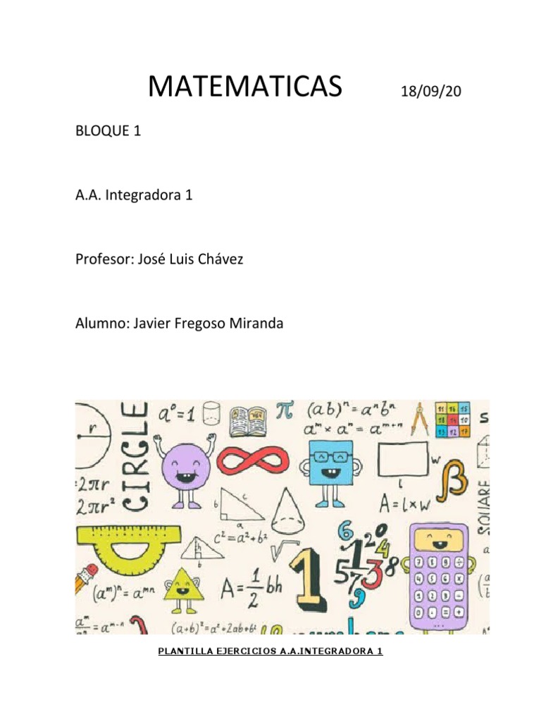 Plantilla de Ejercicios Matemáticos | PDF