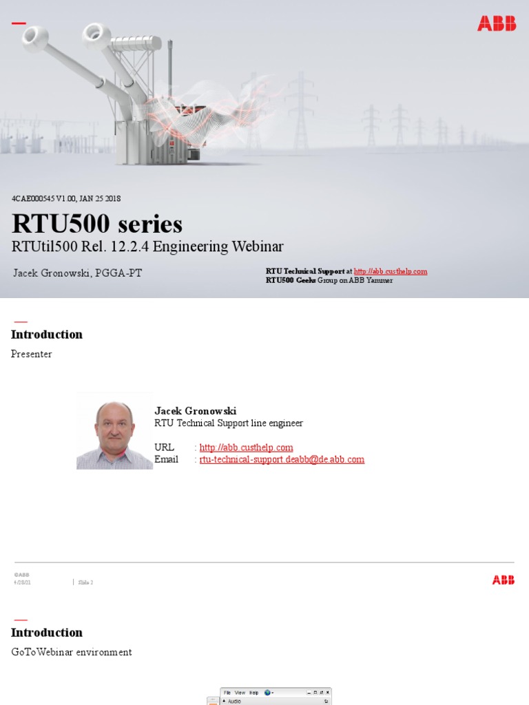 4CAE000545 - RTU500 Rel. 12.2 Engineer - Webinar | PDF | Programmable ...