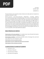 Five Elements of Ekistics Explained | PDF