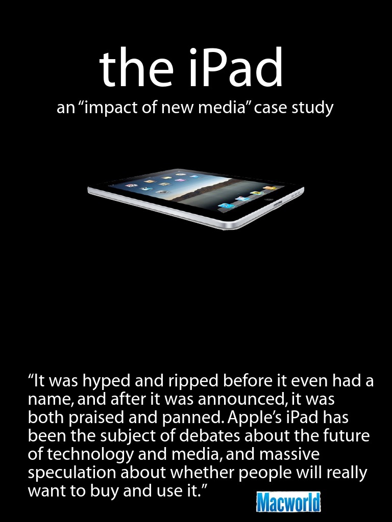 The Ipad: An "Impact of New Media" Case Study | PDF | Games & Activities