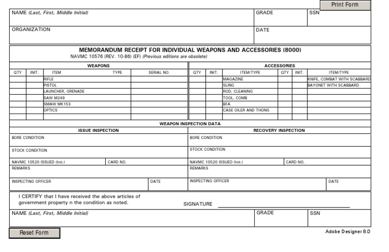 Navmc 10576 | PDF | Rifle | Tools