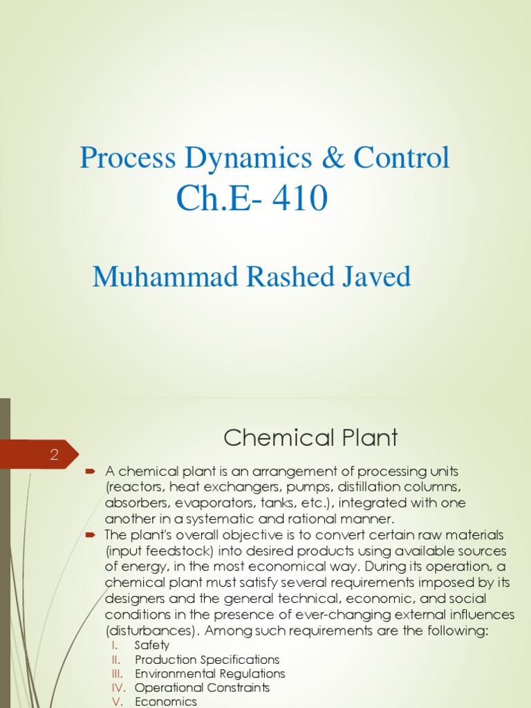Chemical Plant Process Control | PDF | Chemical Reactor | Control Theory