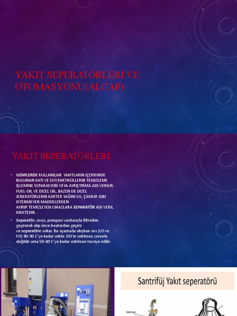 Seperatör ALCAP Sistemi | PDF