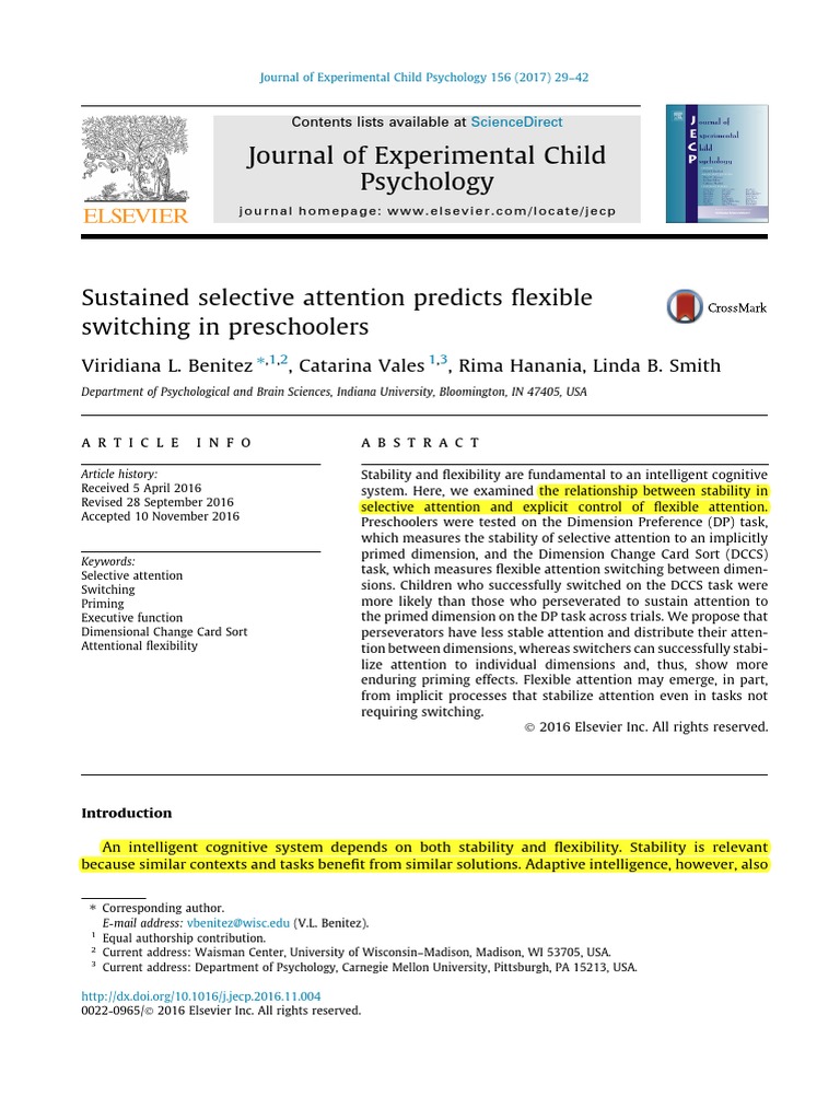 Benitez Et Al. - 2017 - Sustained Selective Attention Predicts Flexible ...