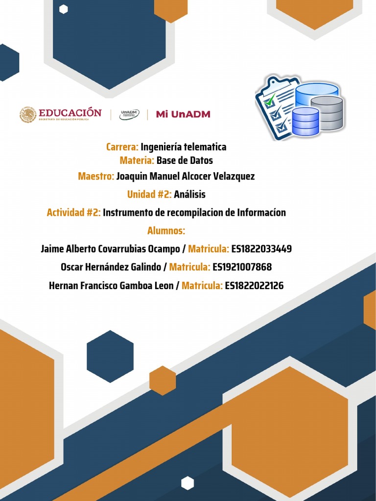 KBDD U2 A2 Jcohhg | PDF | Bases de datos | Información