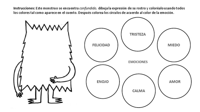 Actividad: El Monstruo de Colores. | PDF