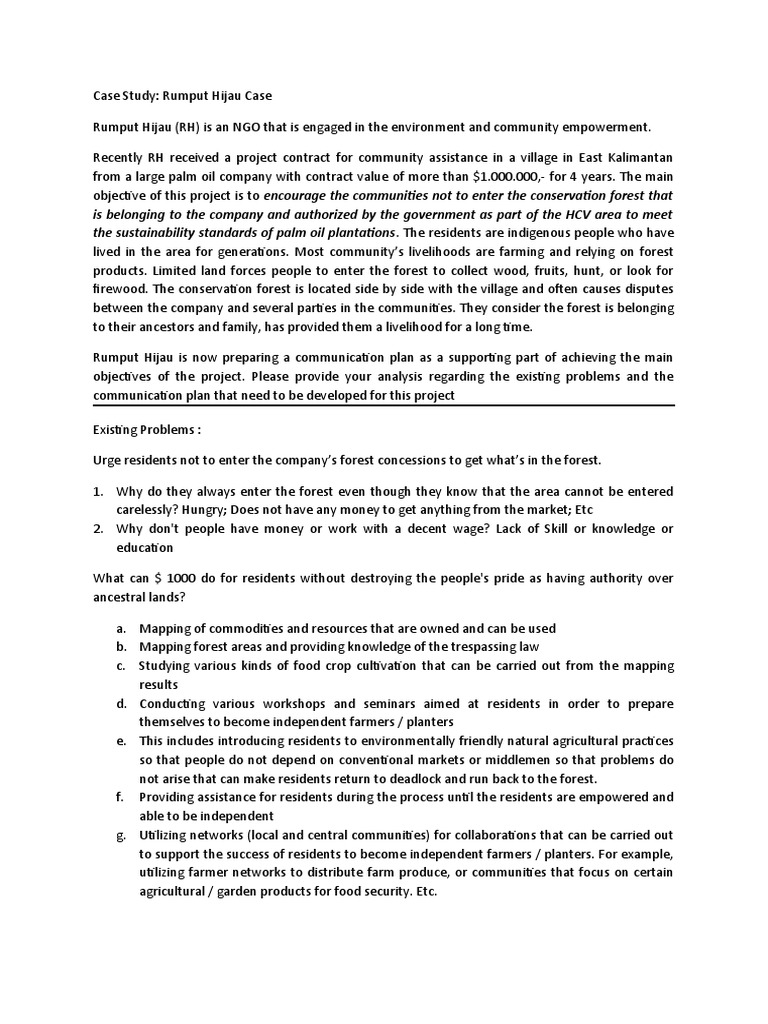 Case Study | PDF | Agriculture | Natural Environment