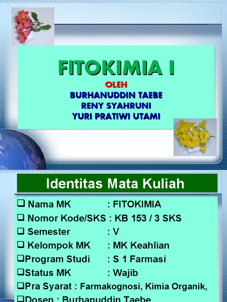 Fitokimia 1 | PDF | Sains & Matematika