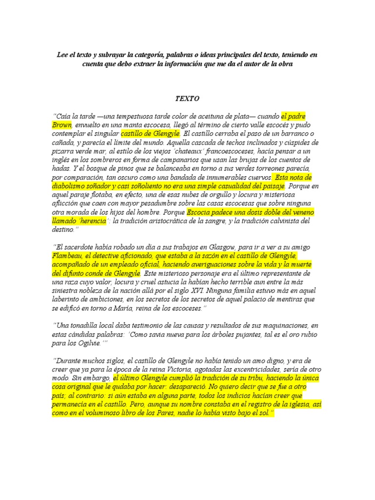 Texto Subrayado | PDF