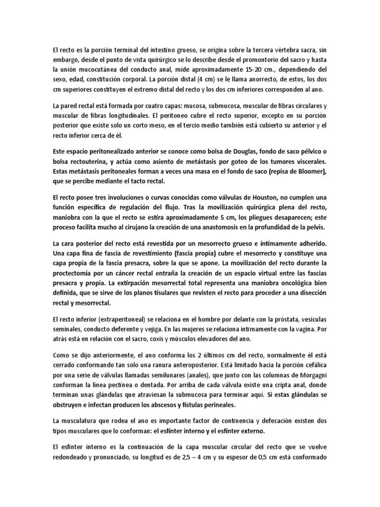 Anatomía y drenaje del recto y ano | PDF | Recto | Sistema linfático