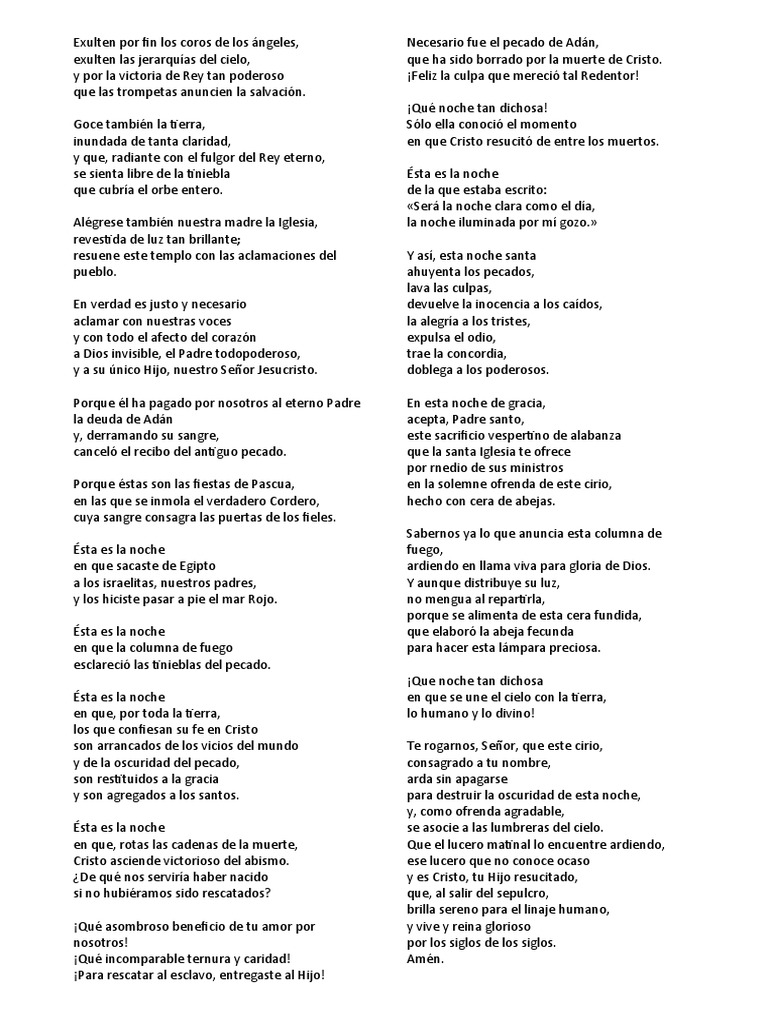 Exulten Por Fin Los Coros de Los Ángeles | PDF | Cristo (título ...