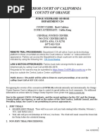 Initial Trial Setting Conference Statement: Superior Court of ...