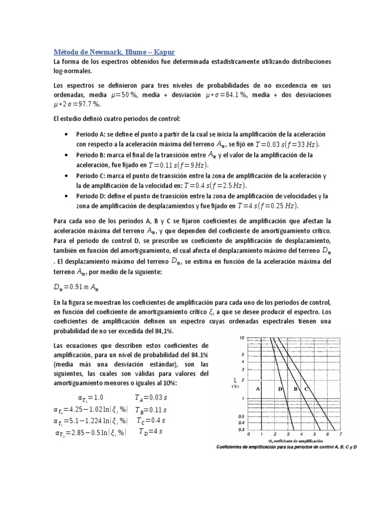 Método de Newmark, Blume - Kapur | PDF