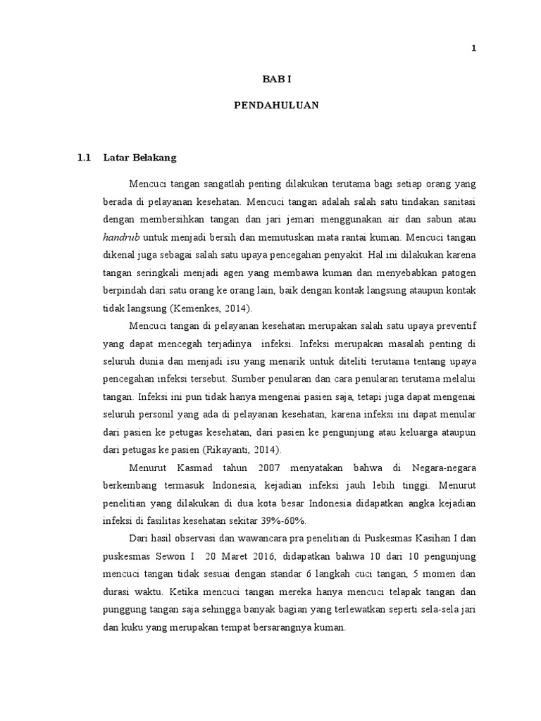 Kepatuhan Cuci Tangan di Puskesmas | PDF | Pengembangan Diri