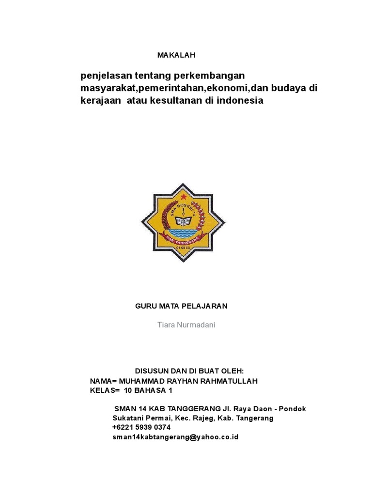 MUHAMMAD RAYHAN RAHMATULLAH - Google Dokumen | PDF