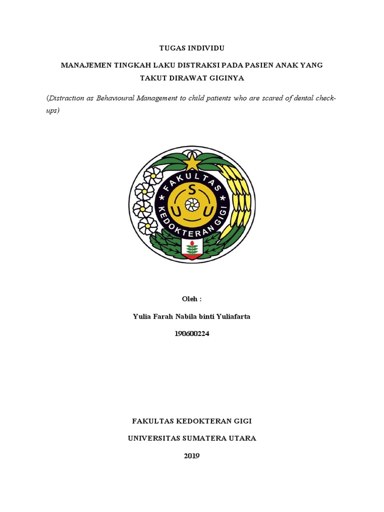 Manajemen Perilaku Distraksi Anak Gigi | PDF