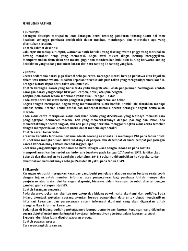 Artikel, Esai, Kritik | PDF