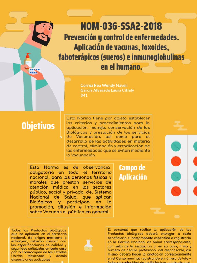 Resumen NOM-036-SSA2-2018 | PDF | Vacunas | Virus