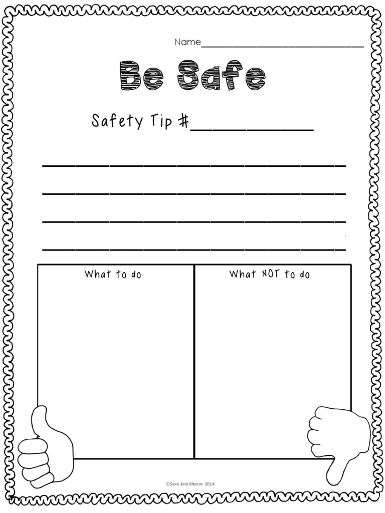 Be Safe Printable | PDF