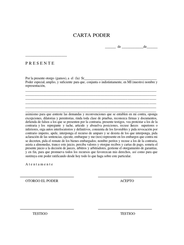 Carta Poder | PDF