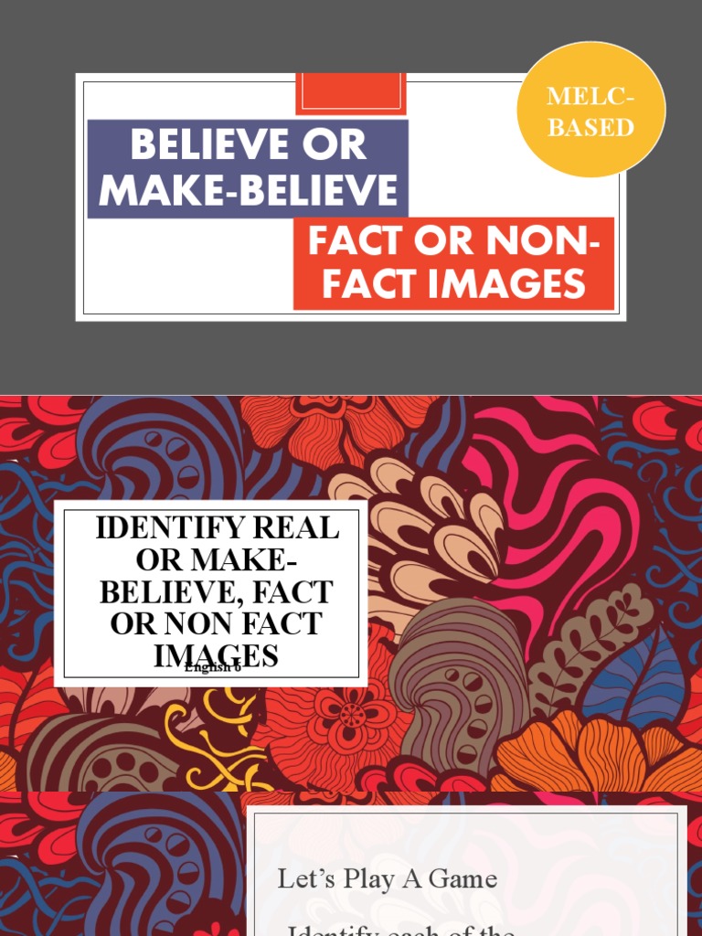 Identifying Real vs. Make-Believe Images | PDF | Unidentified Flying ...