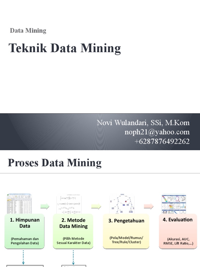 Data Mining - 5 - Teknik Data Mining | PDF