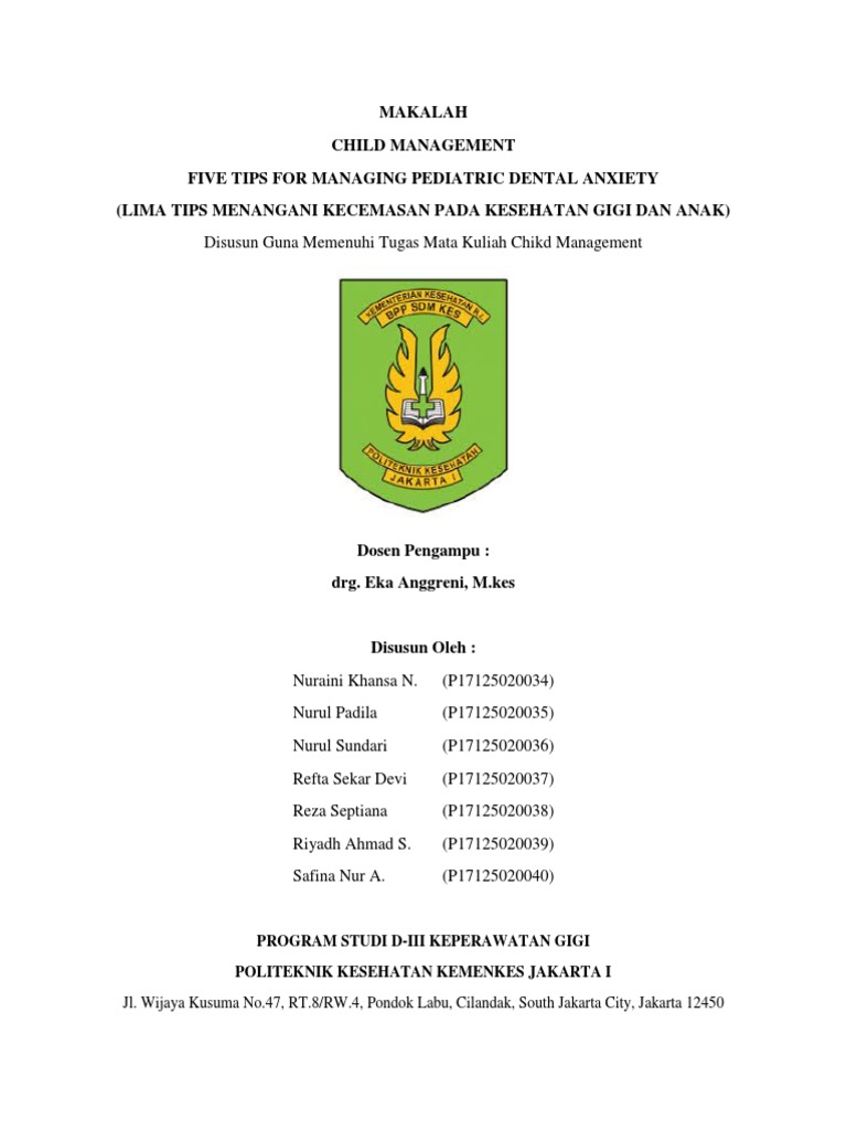 Makalah Child Management Kel. 5 BAB V | PDF | Kesehatan Holistik