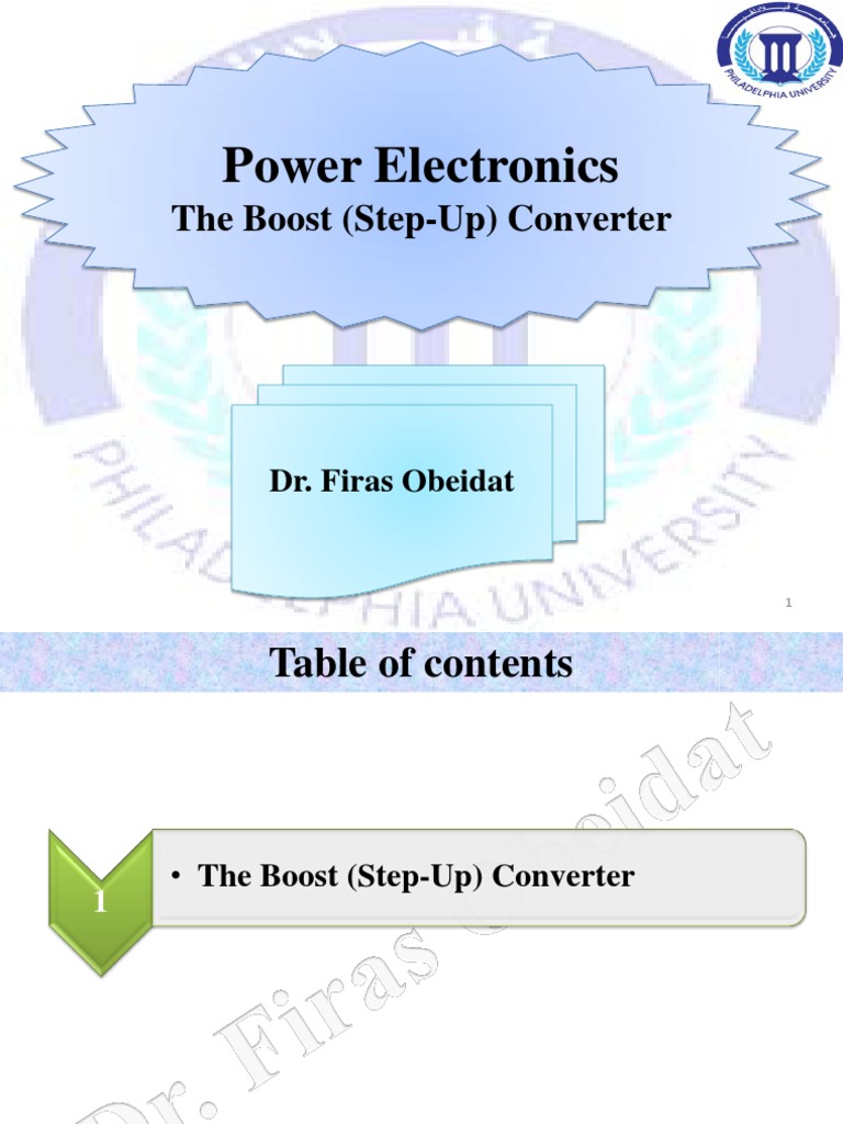 DC-DC Converters Boost Converter | PDF | Electrical Components ...