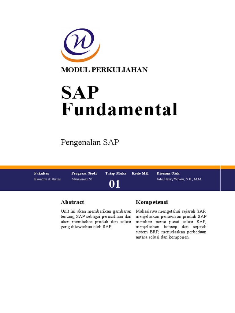 Pengenalan SAP | PDF