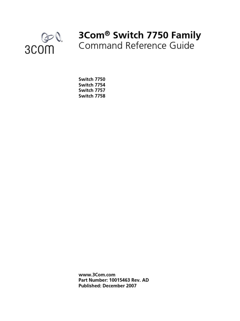 3com Switch 7750 Command Reference Pdf Secure Shell Ip Address 4686