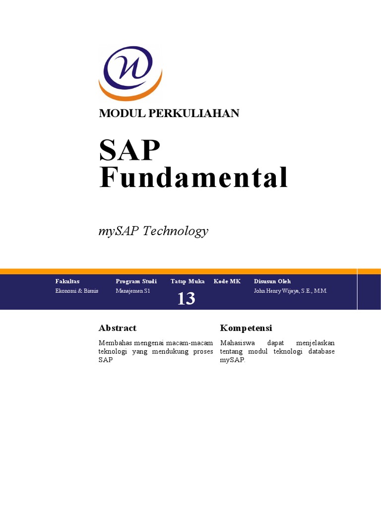 mySAP Technology | PDF