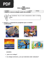 Fichas Artes 3° Básico | PDF | Pinturas | Dibujo