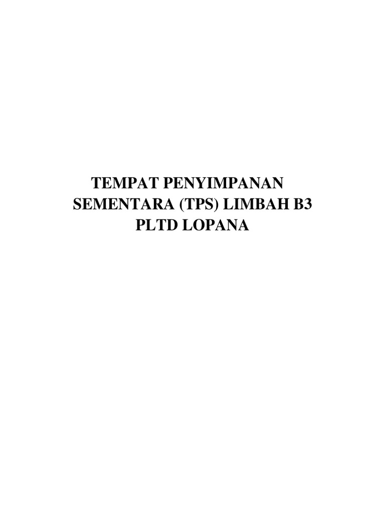 TPS LB3 PLTD Lopana | PDF