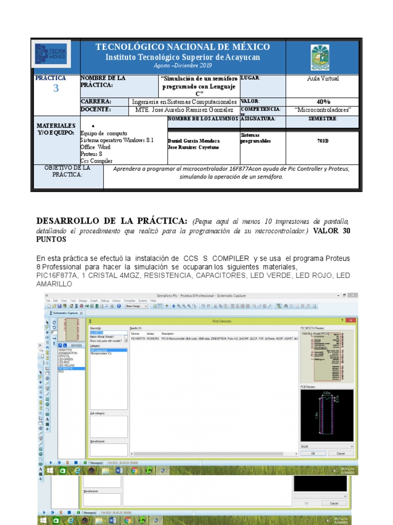 P3 Simulación de Un Semáforo Programado Con Lenguaje C | PDF | Programación de computadoras ...