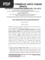 Contoh Akta - Pemberian Hak Tanggungan (APHT) | PDF
