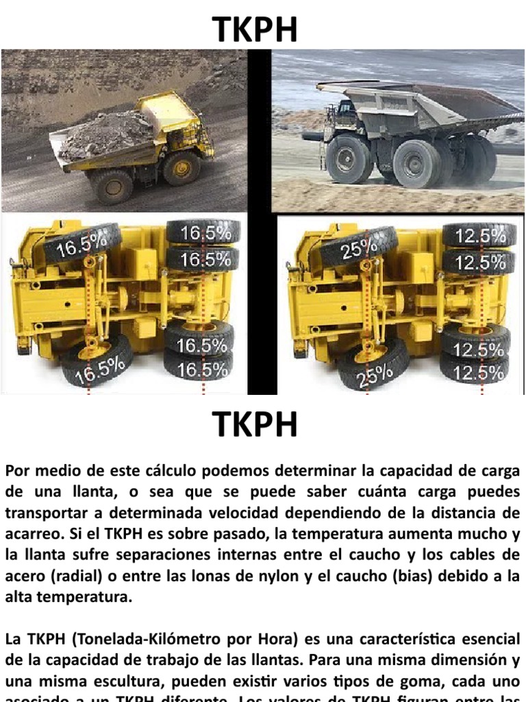 Calculo TKPH | PDF | Neumático | Camión