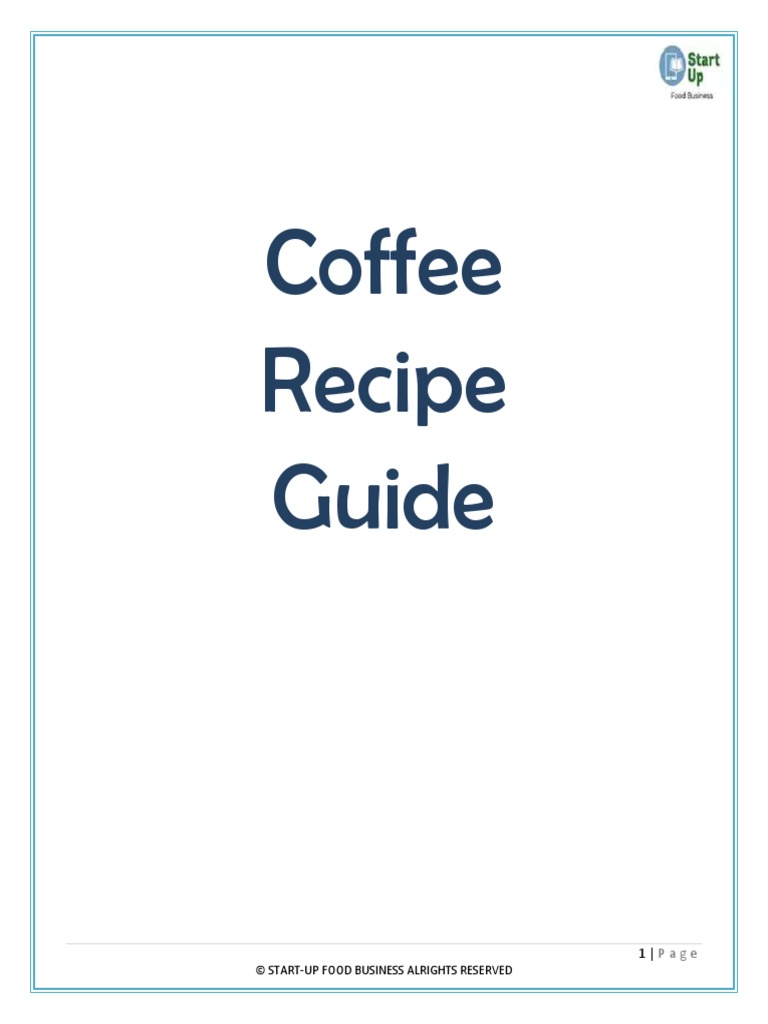 Coffee Recipes | PDF | Coffee | Food And Drink Preparation