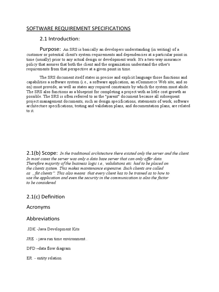 Srs and Design | PDF | Software | Areas Of Computer Science