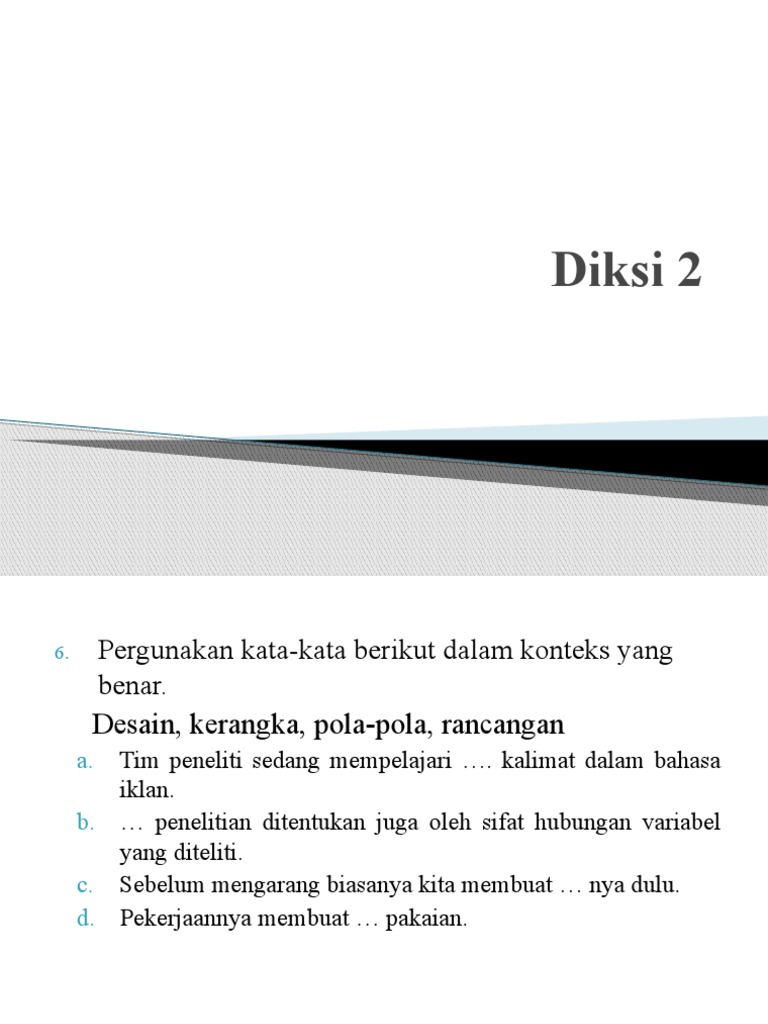 4.pilihan Kata (Diksi) 2 | PDF