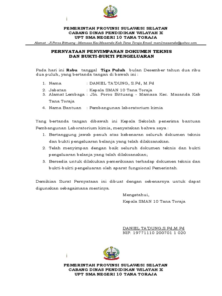 Contoh Bast Dak | PDF