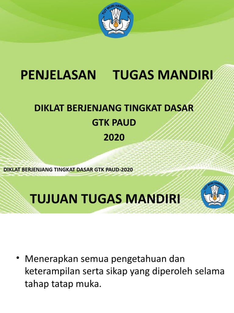 Penjelasan Tugas Mandiri Diksar | PDF