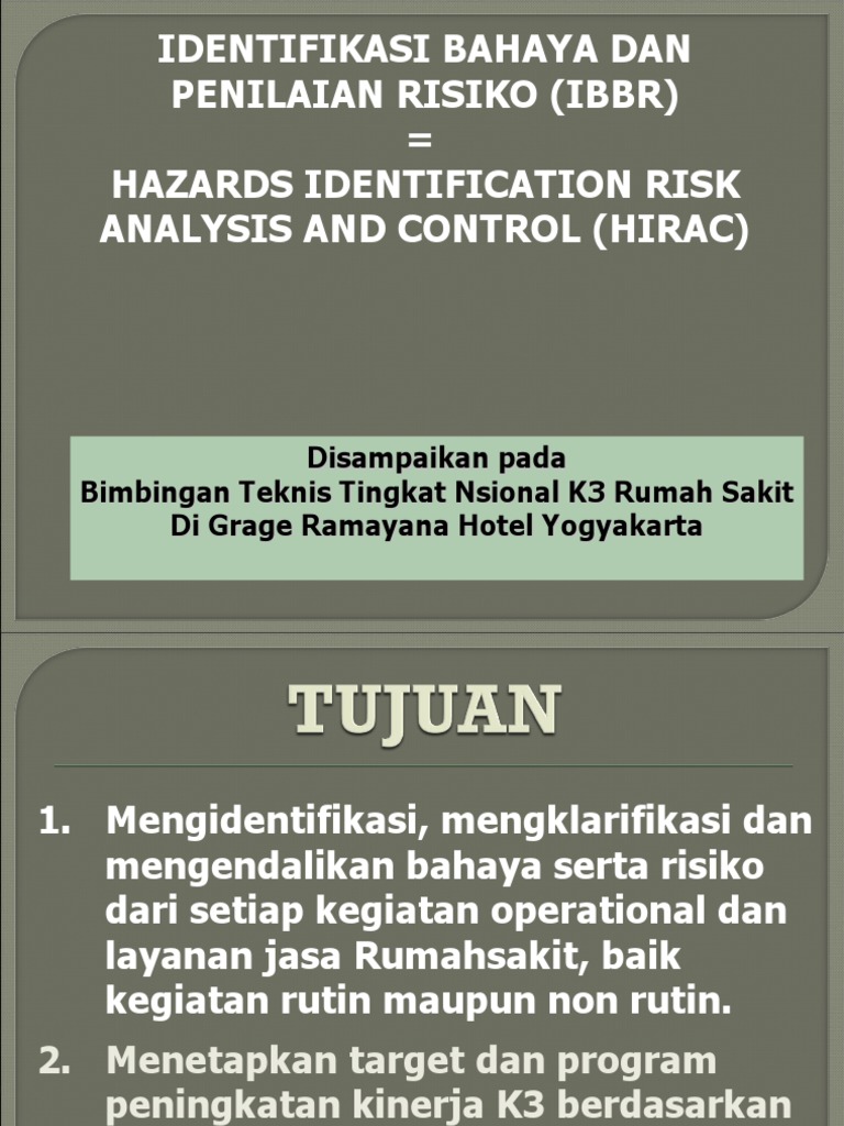 HIRAC K3 Rumah Sakit | PDF
