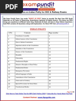 Complete Polity Notes by Arun Kumar AIR-5 SSC CGL 2023-1 | PDF