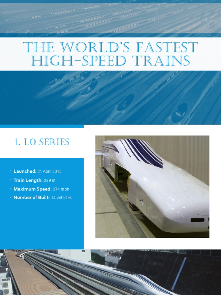 The World's Fastest High-Speed Trains | PDF | High Speed Rail | Rail ...