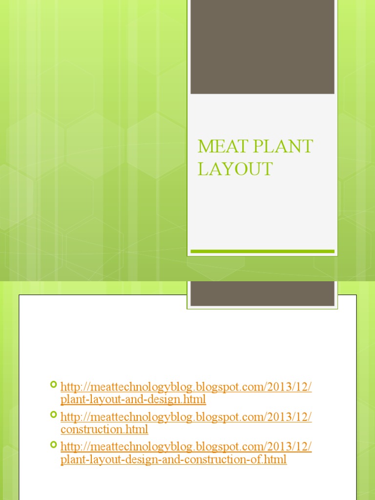Meat Processing Plant Layout Guide | PDF | Slaughterhouse | Animal ...