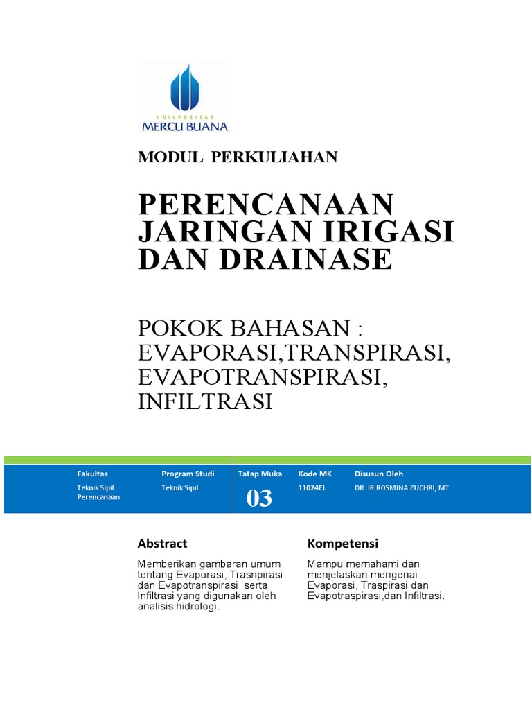 Email Materi Modul 3 (Tiga) Perencanaan Jaringan Irigasi Dan Drainase | PDF | Ilmu Sosial ...